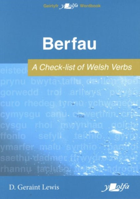 Berfau - A Check-list of Welsh Verbs – Griffin Books